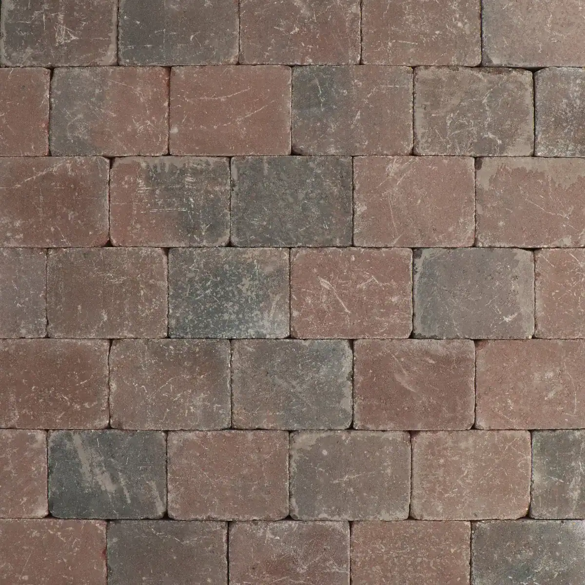 Tuinvisie getrommelde bestrating Metro 15x20x6 rood genuanceerd - 123 ...